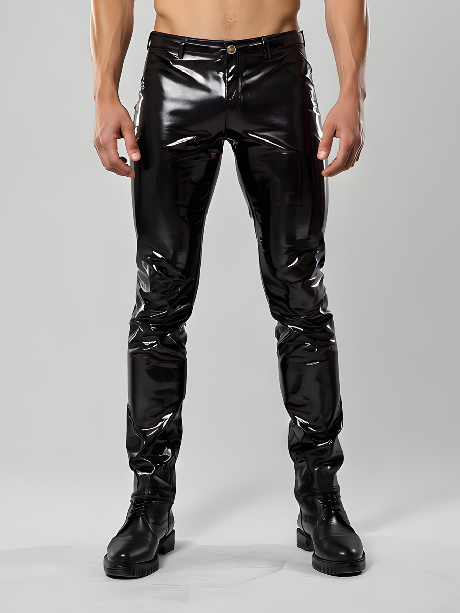 PVC Black Straight Cut Jeans – Honour Clothing