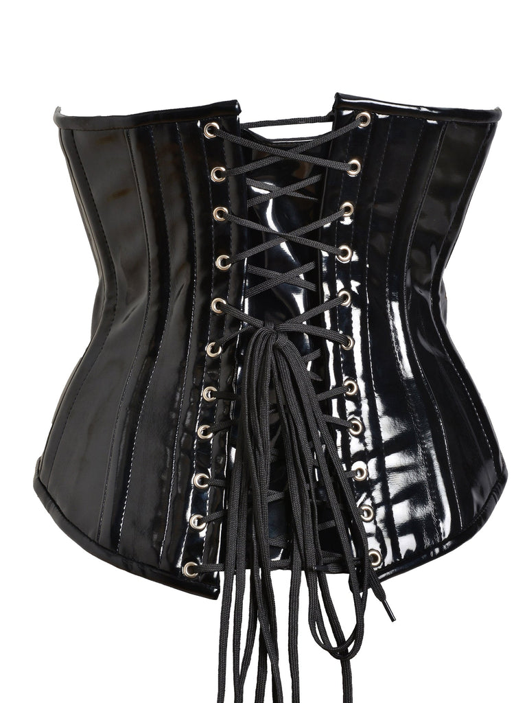 Black PVC Darque Underbust Corset – Honour Clothing