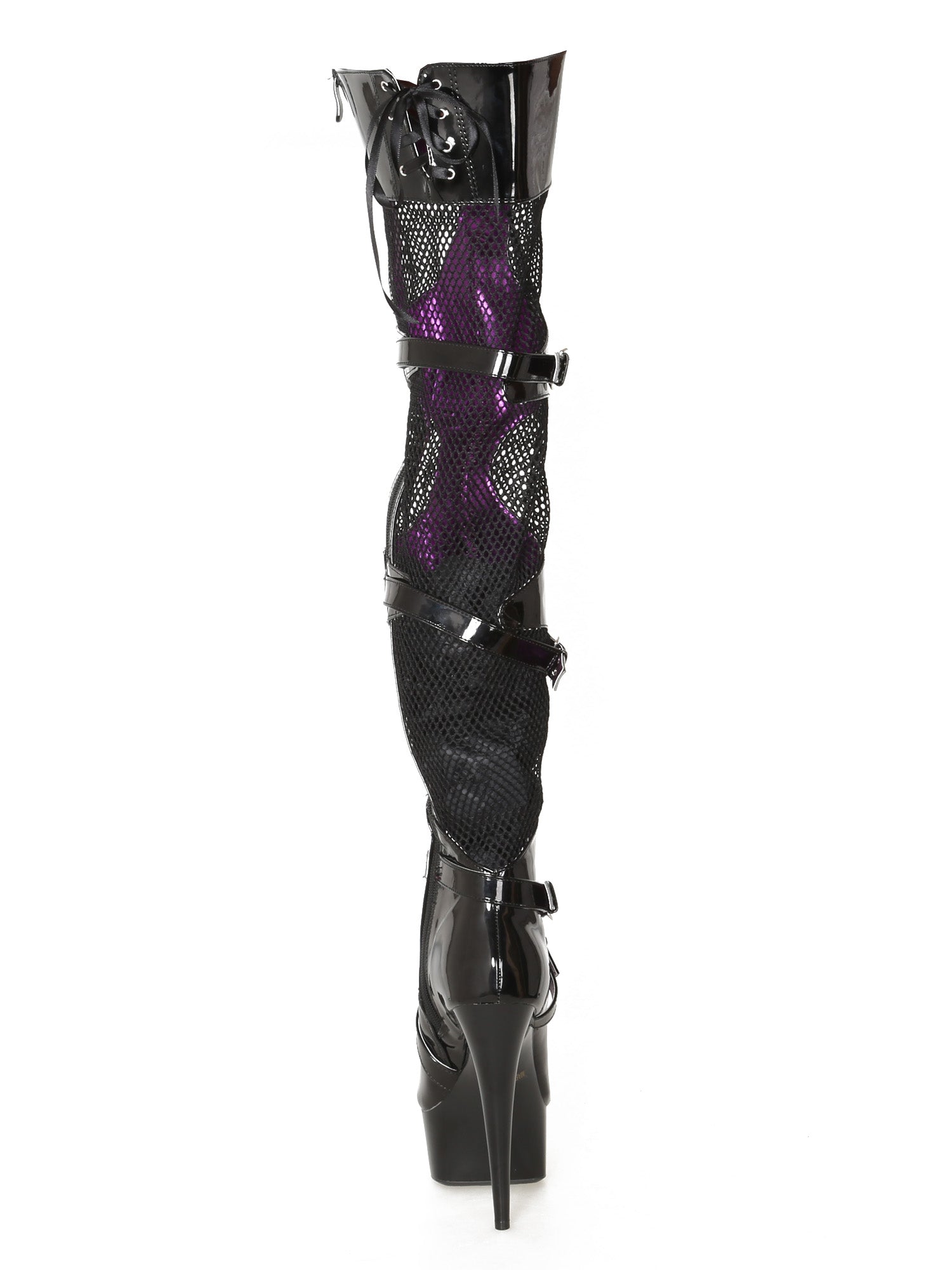 Black Panel Thigh High Boots – Honour Clothing