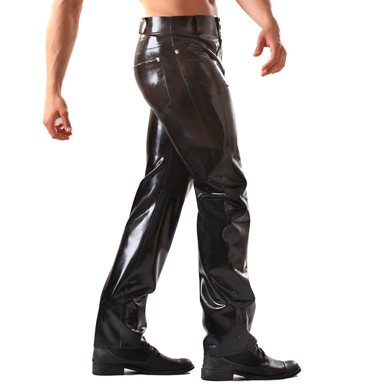 Latex/Rubber Jeans With Pockets Front & Back – Honour Clothing