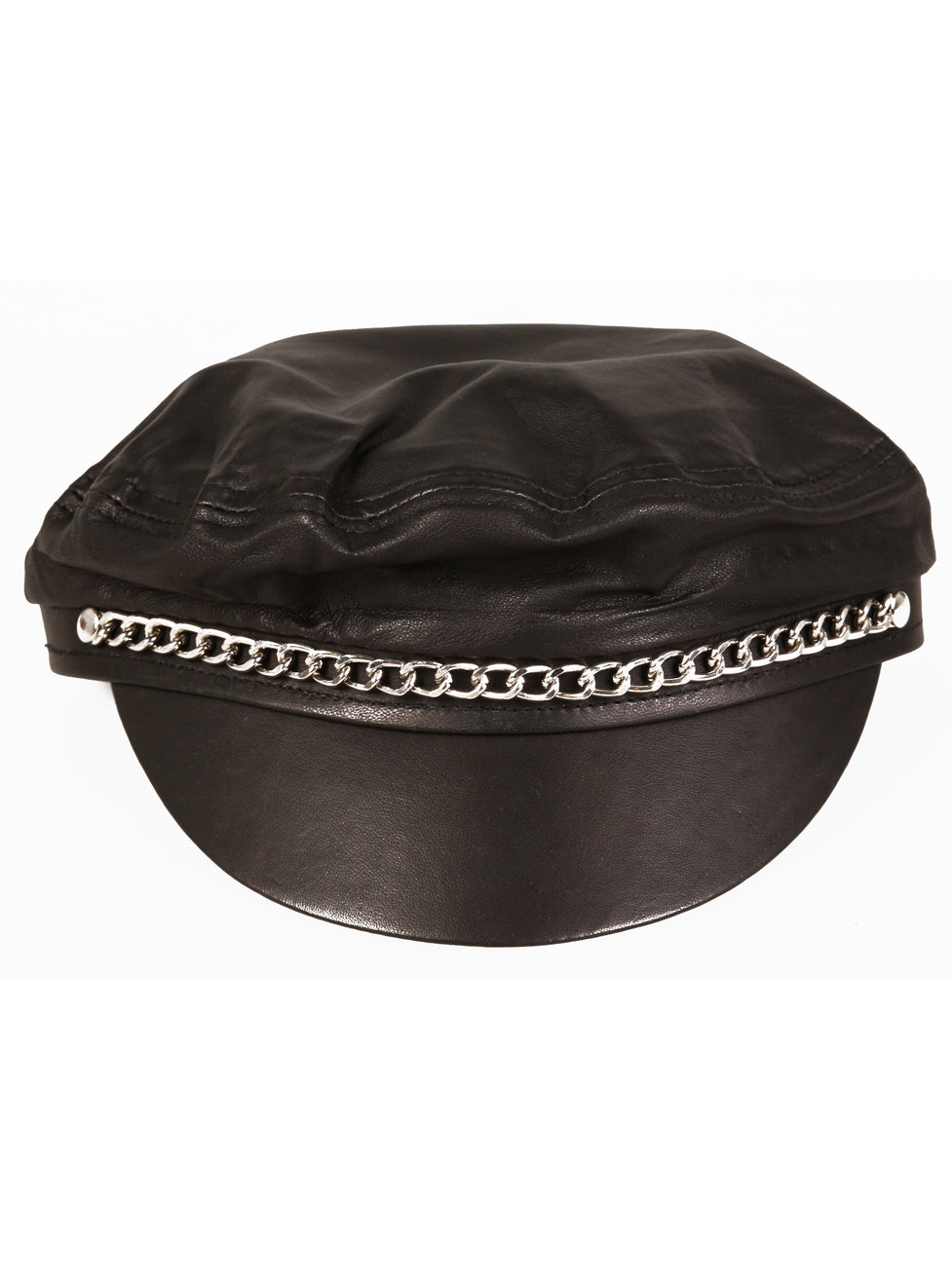 Leather Ruffled Cap – Honour Clothing