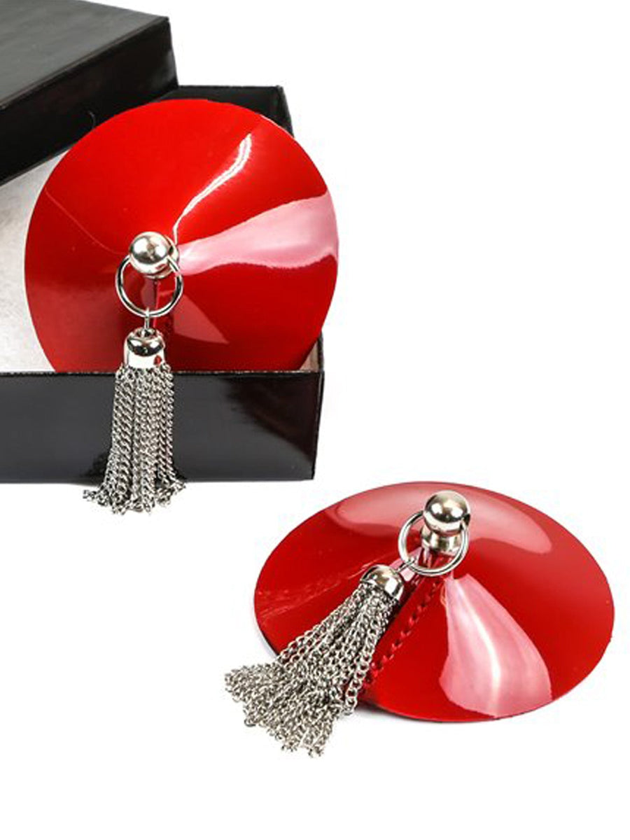 Chain Tassle Patent Leather Pasties - One Size – Honour Clothing