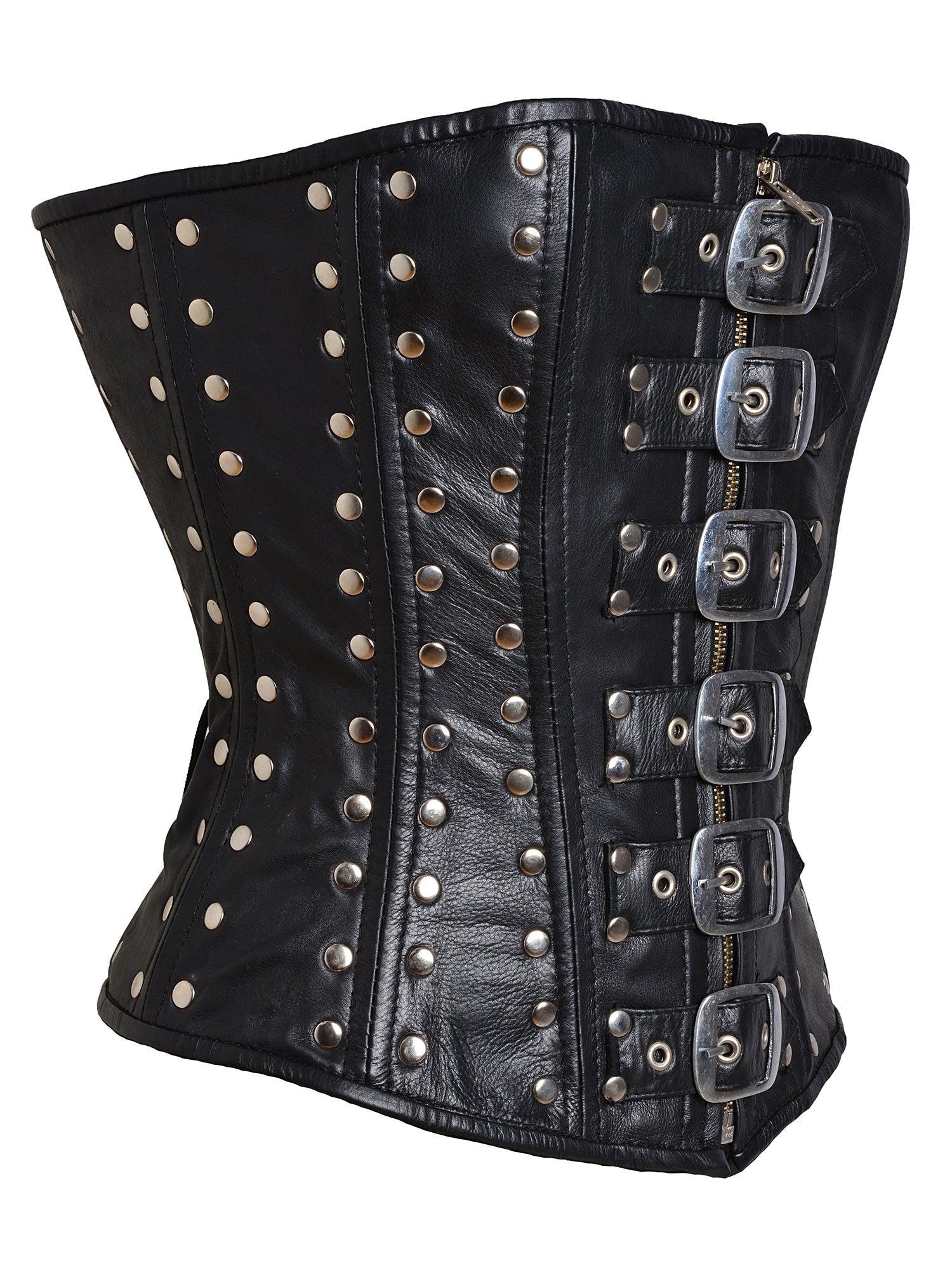 Studded Leather Overbust Corset – Honour Clothing