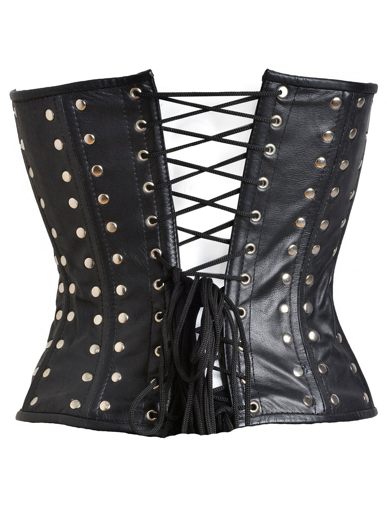 Studded Leather Overbust Corset – Honour Clothing